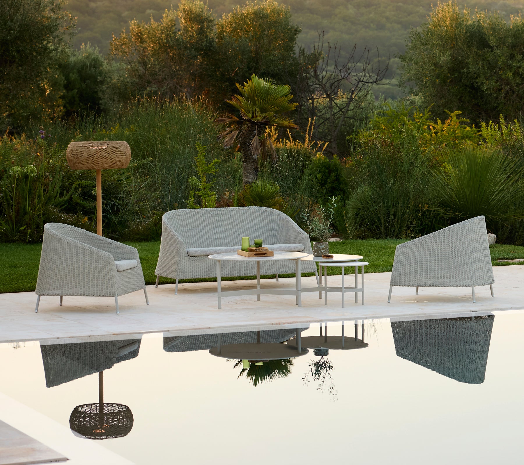 Cane-line Twist coffee table, large - Exclusive Danish design furniture ...
