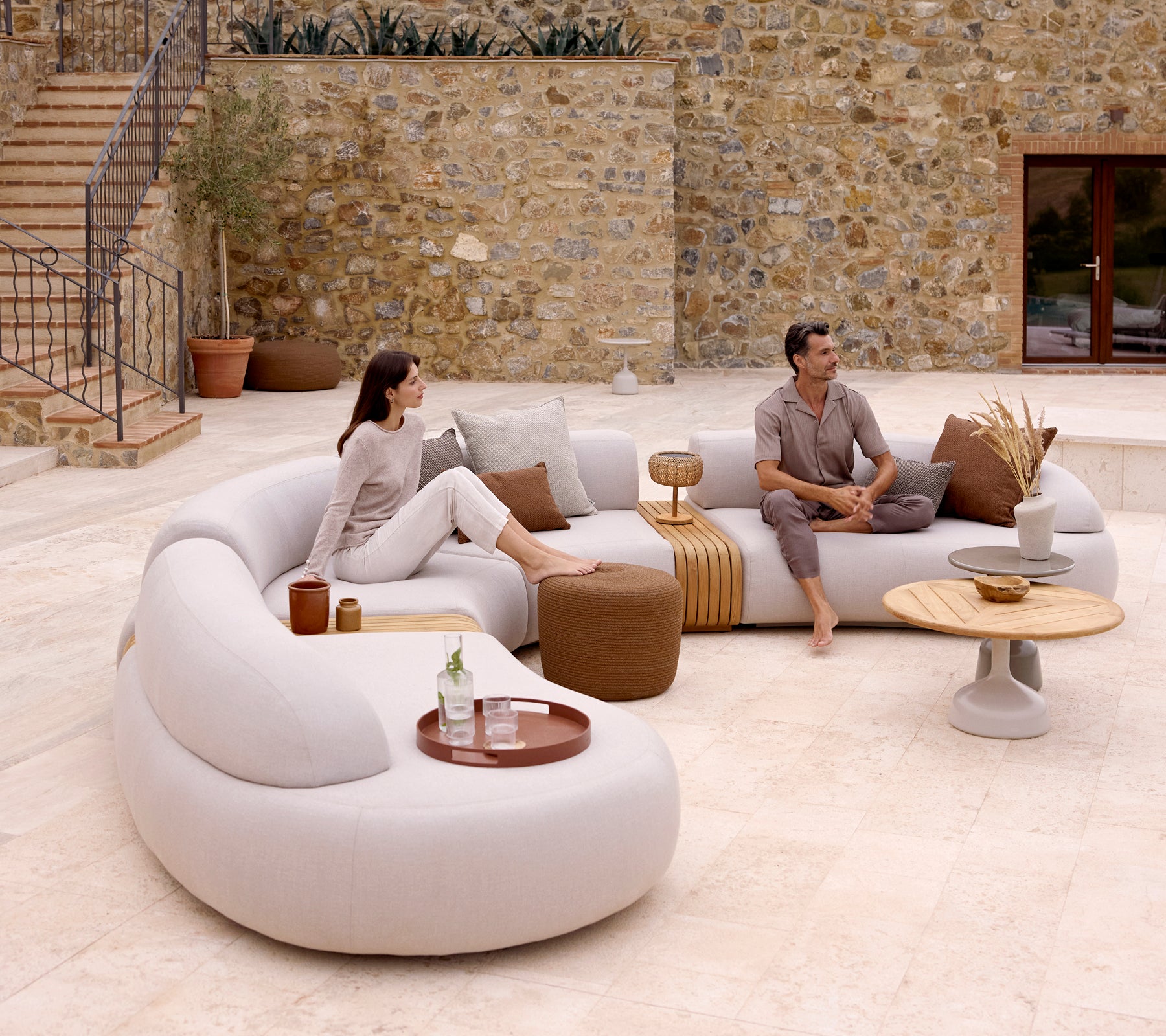 Cane-line Mellow sofa module/coffee table - Scandinavian outdoor ...