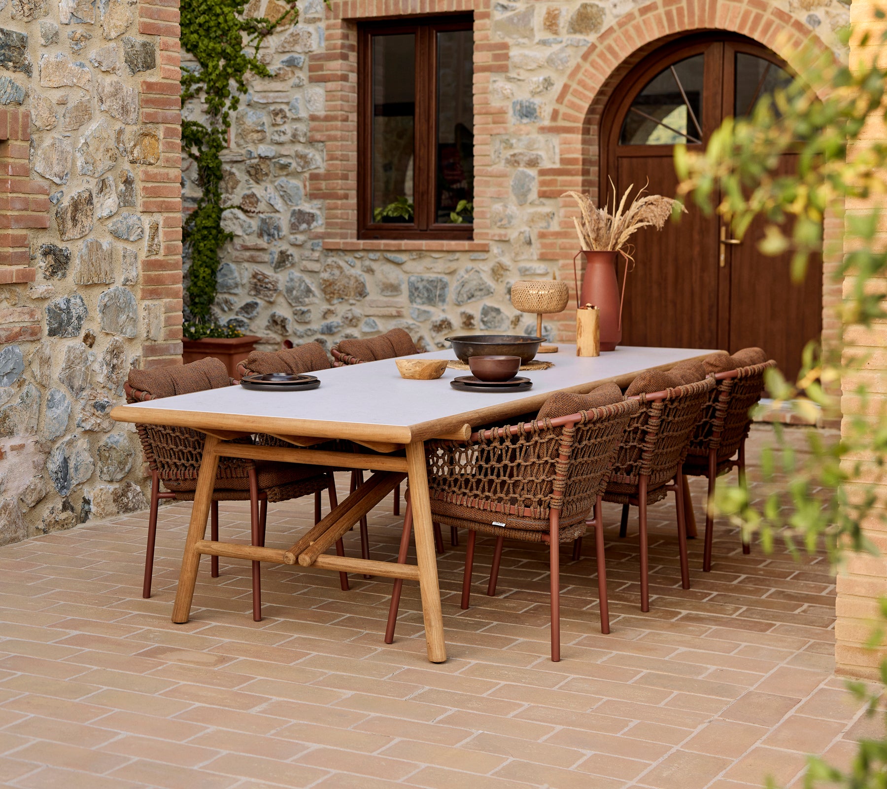 Cane-line Sticks dining table, 280x100 cm - Scandinavian outdoor ...
